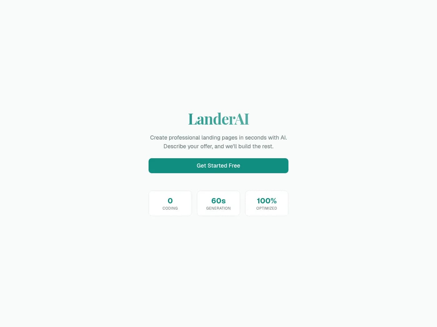 AI Landing Page Crafter