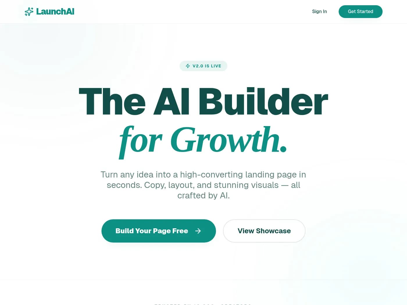 AI Landing Page Creator