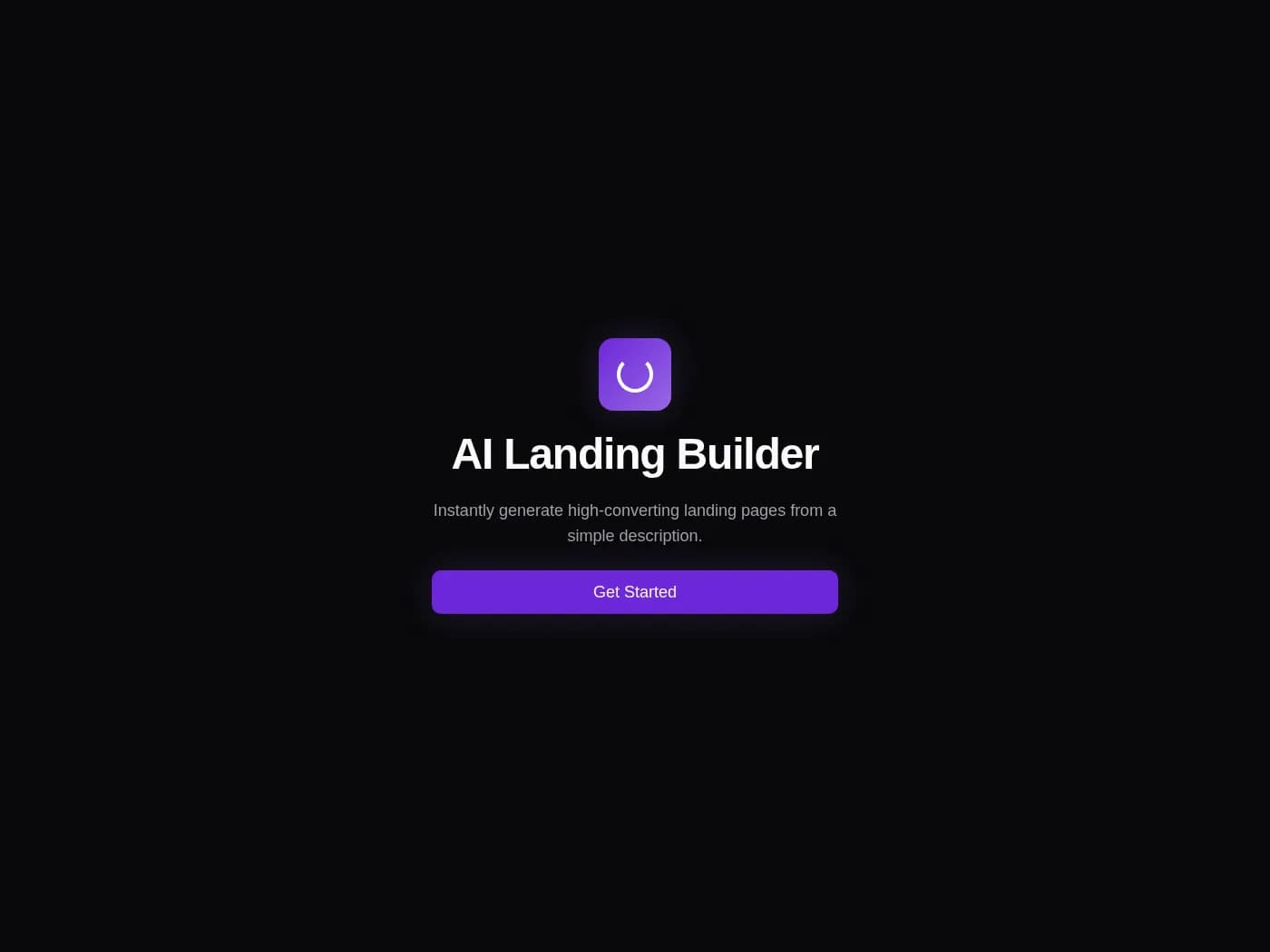 AI Landing Creator