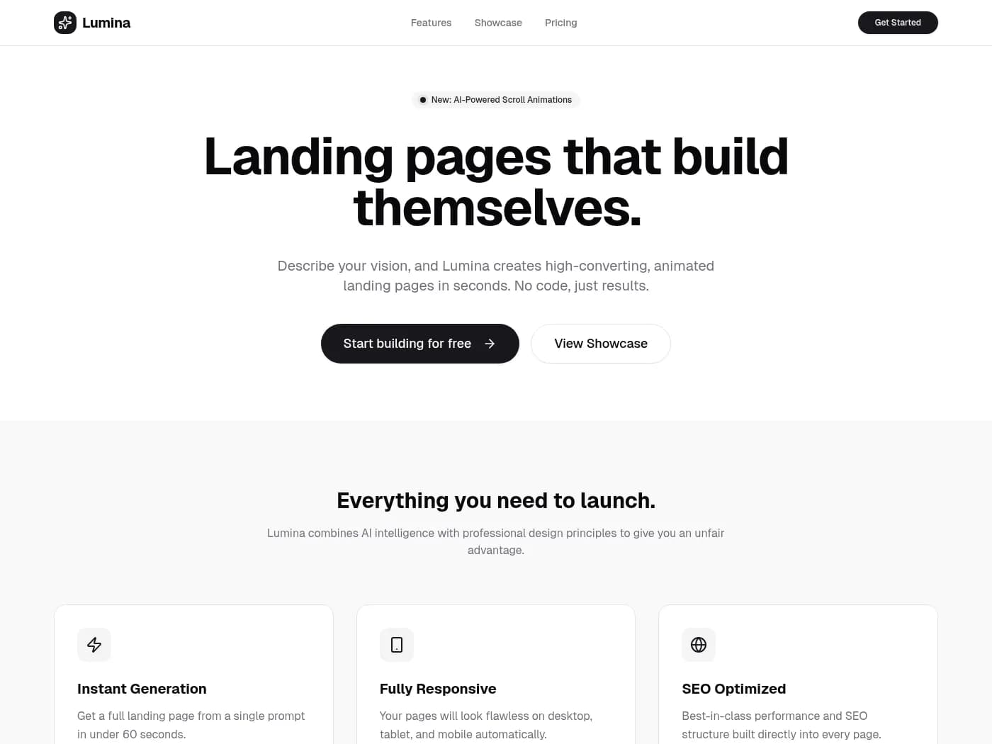 AI Landing Builder