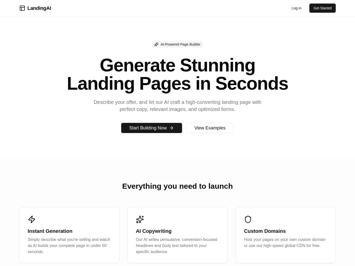 AI Landing Page Builder