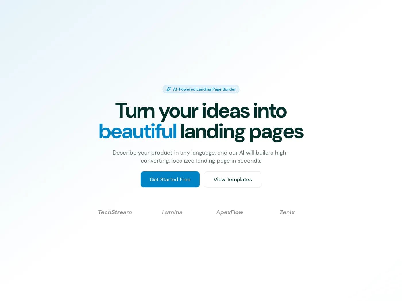AI Landing Builder