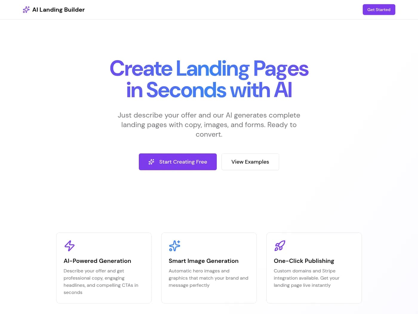 AI Landing Page Builder