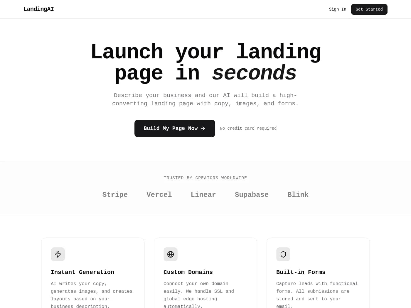 LandingAI Builder