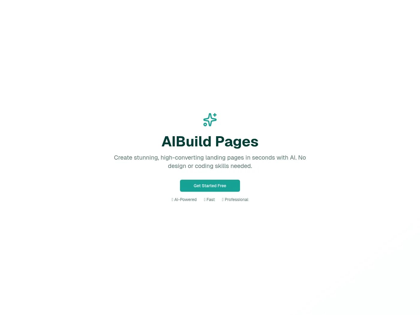 AIBuild Pages