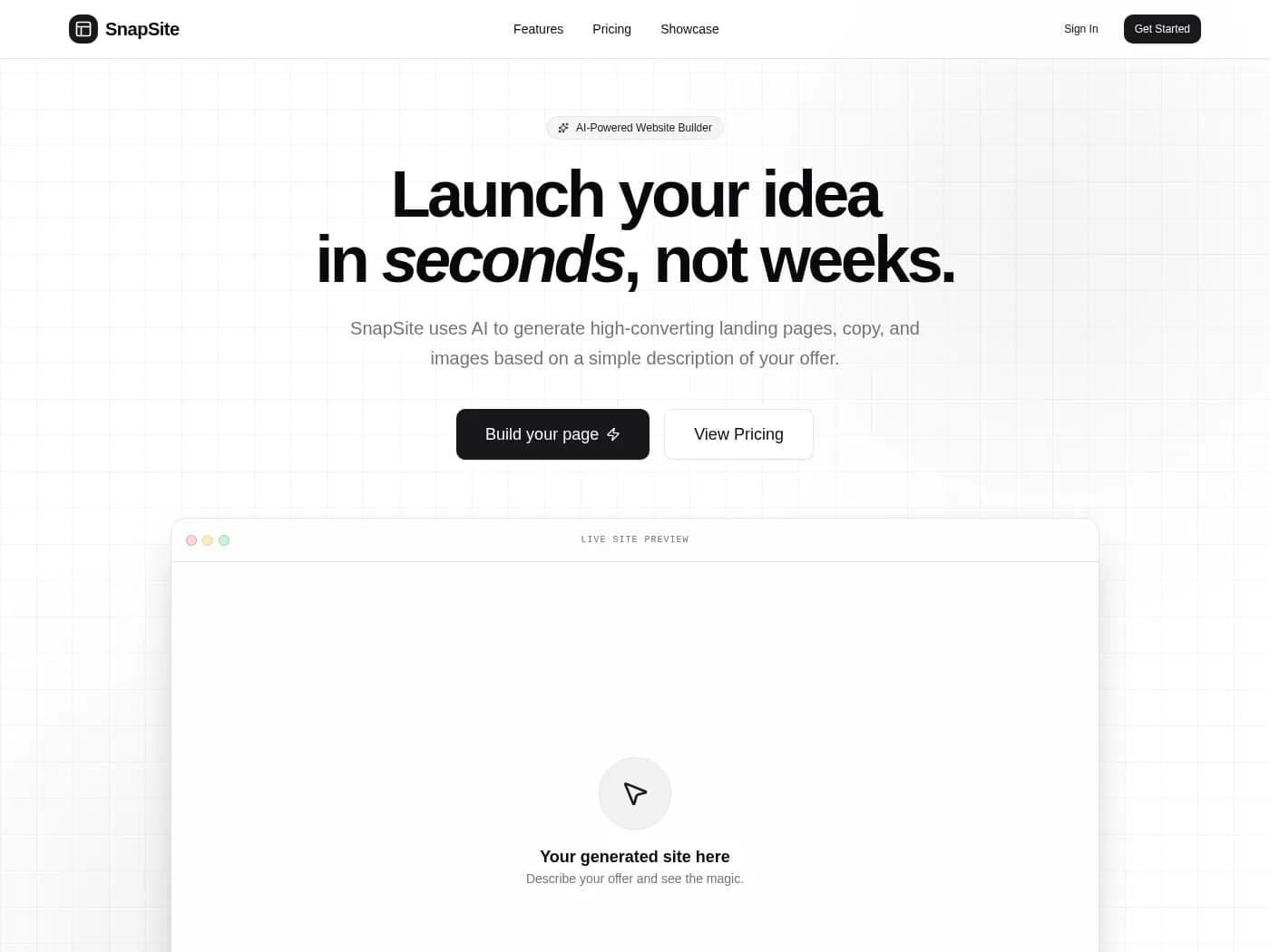 SnapSite AI Builder