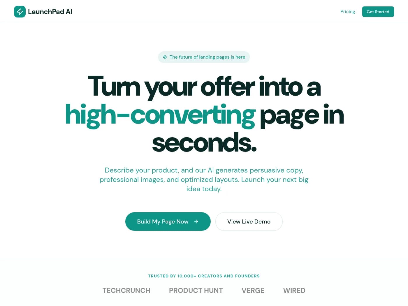 AI Landing Page Builder
