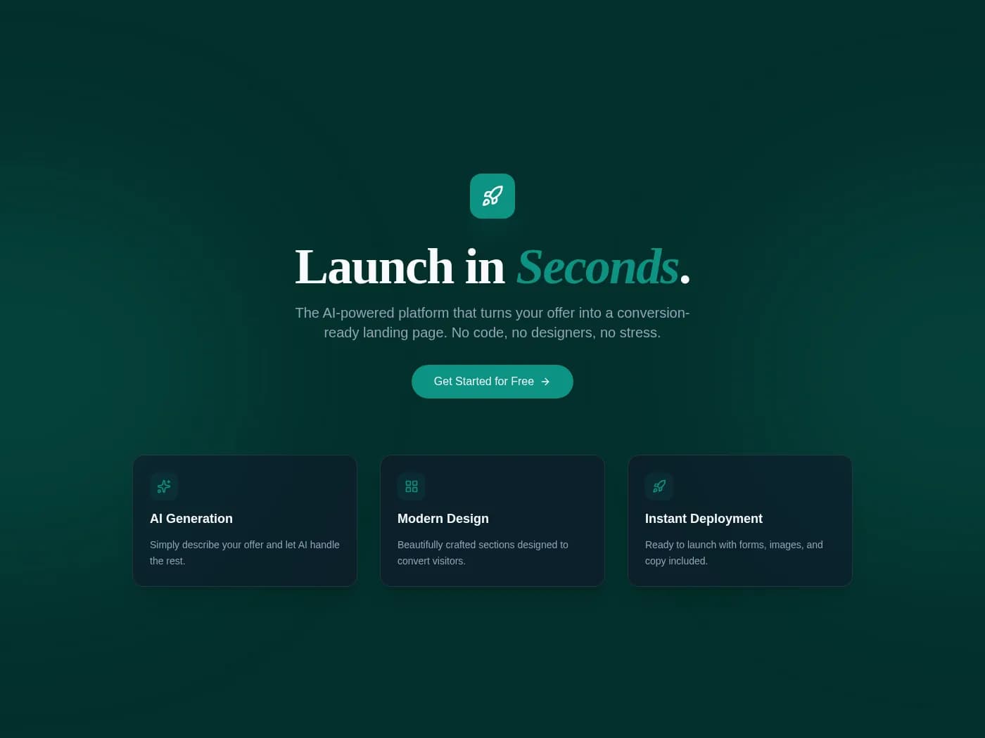 AI Landing Page Builder