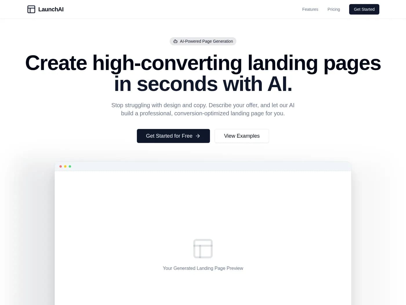 AI Landing Page Builder
