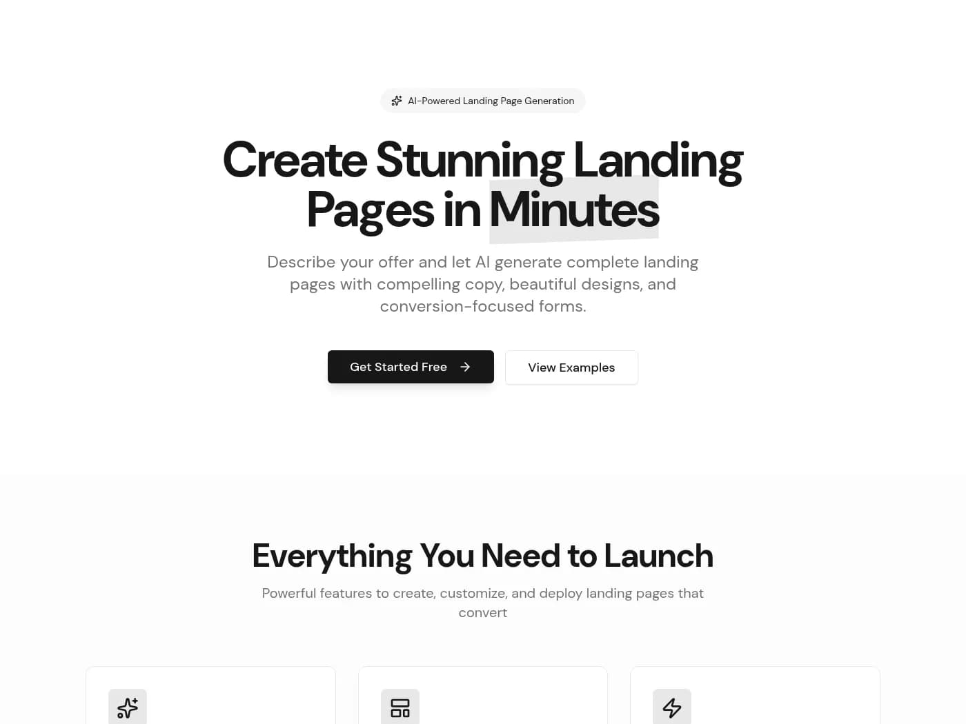 AI Landing Page Builder