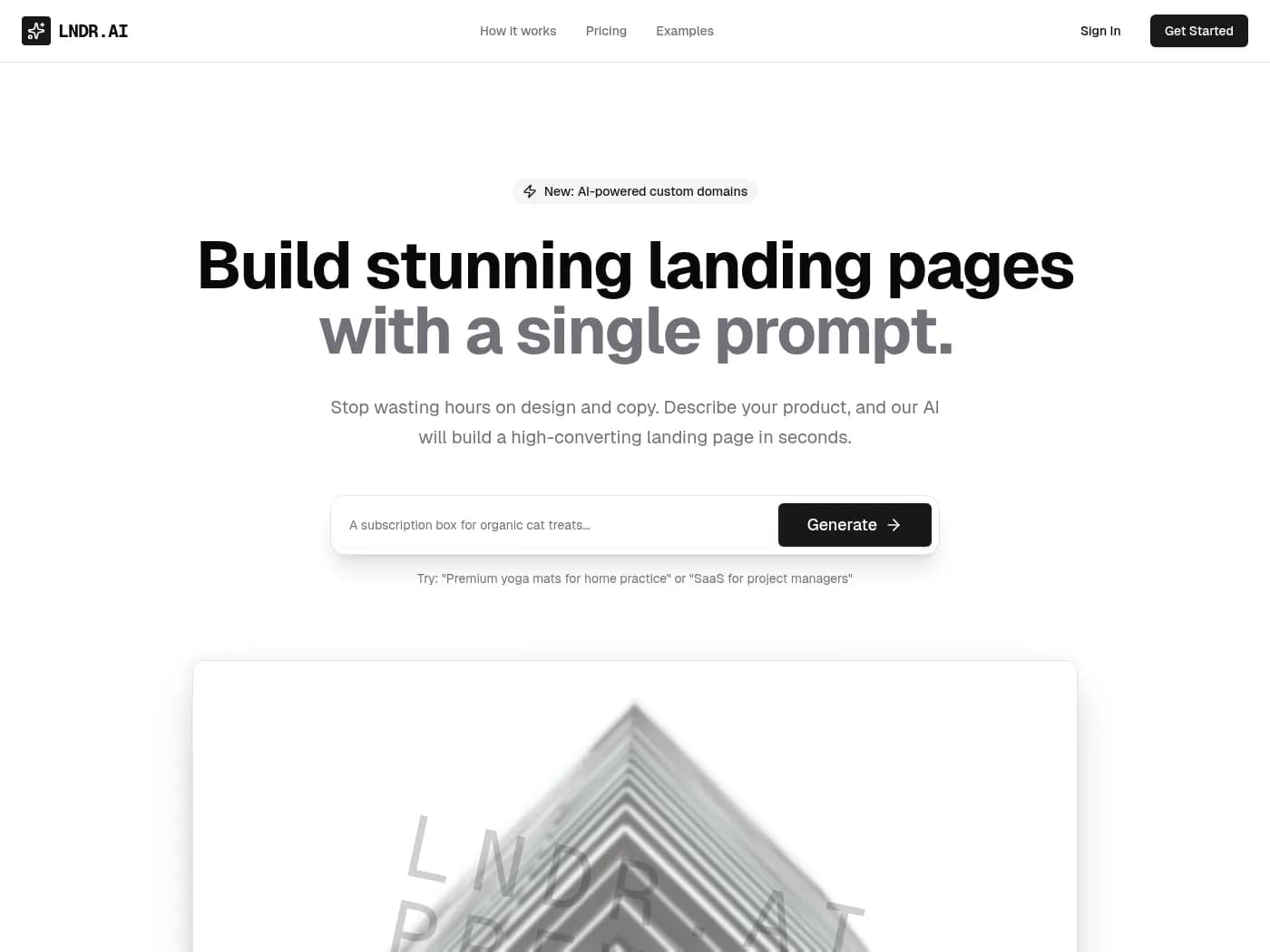 AI Landing Page Builder