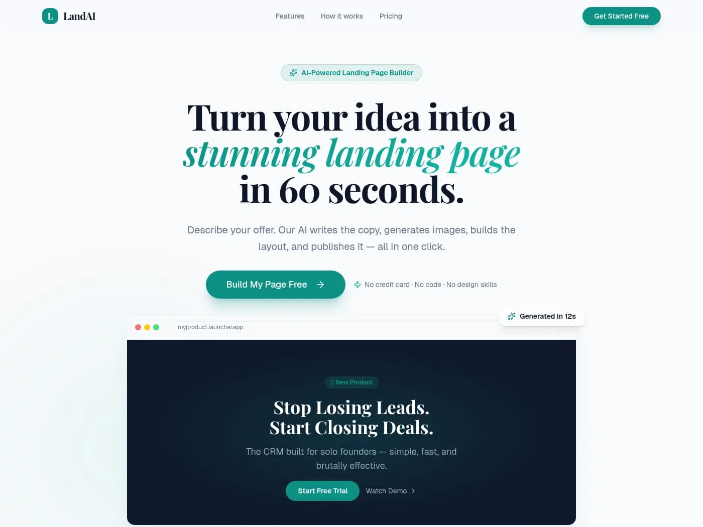 AI Landing Page Builder