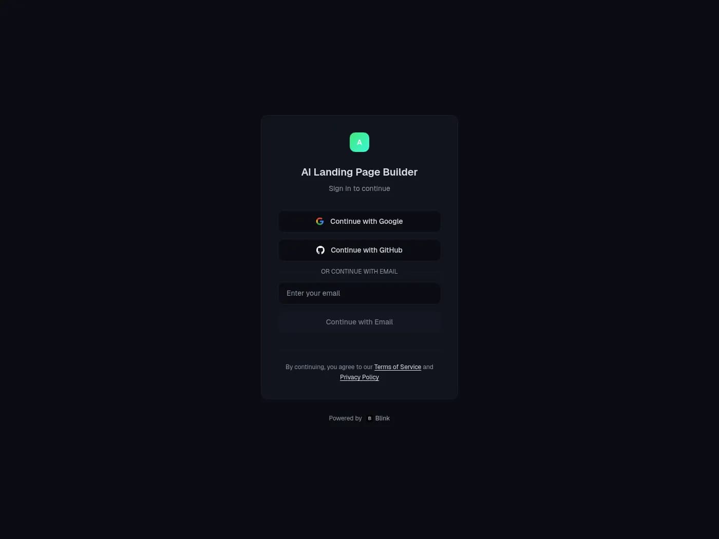 AI Landing Page Builder