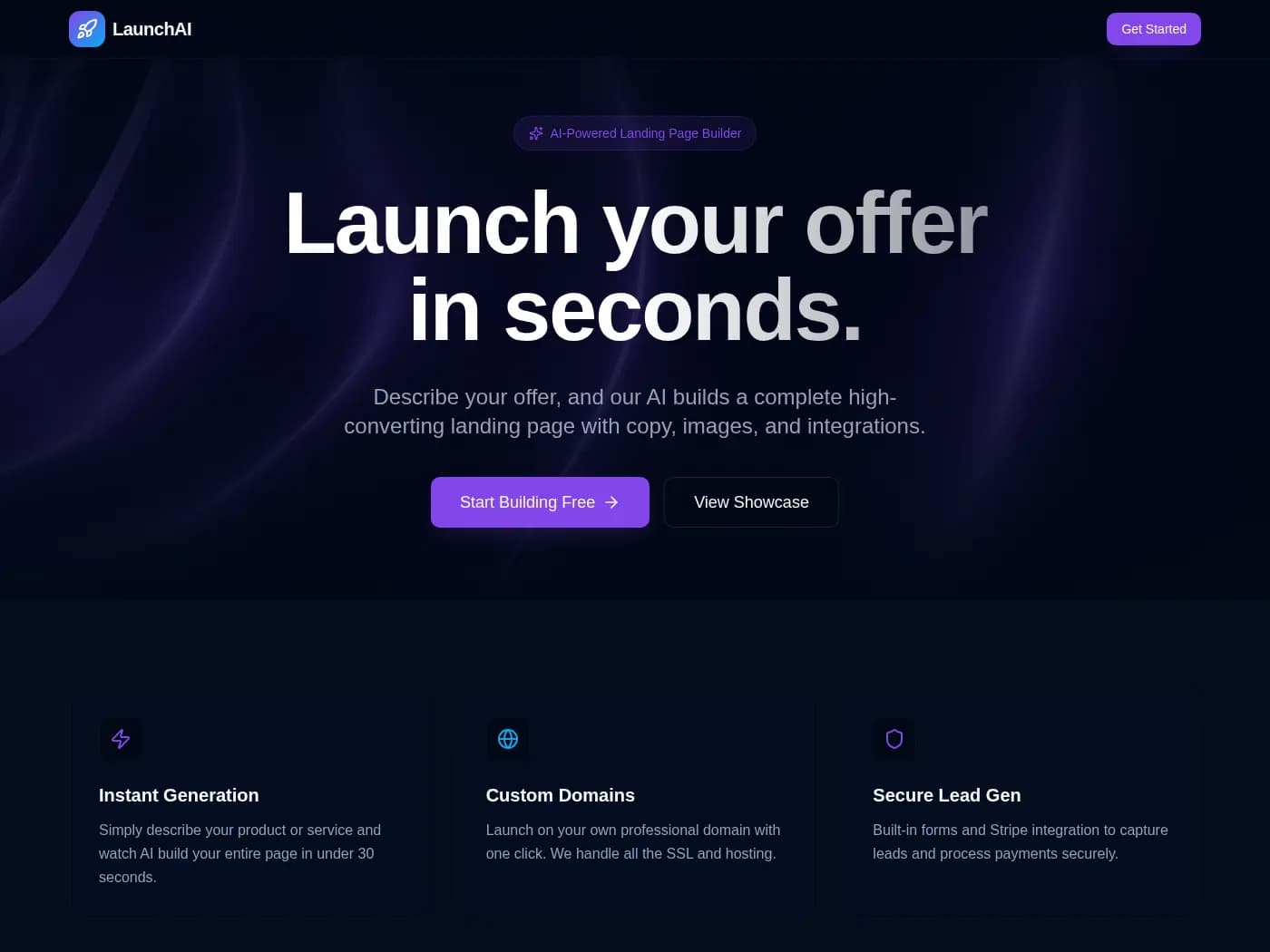 AI Landing Page Builder