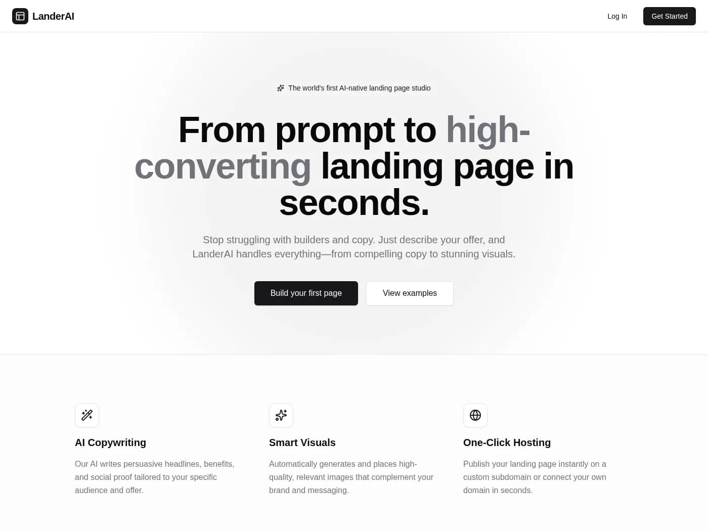 AI Landing Page Studio