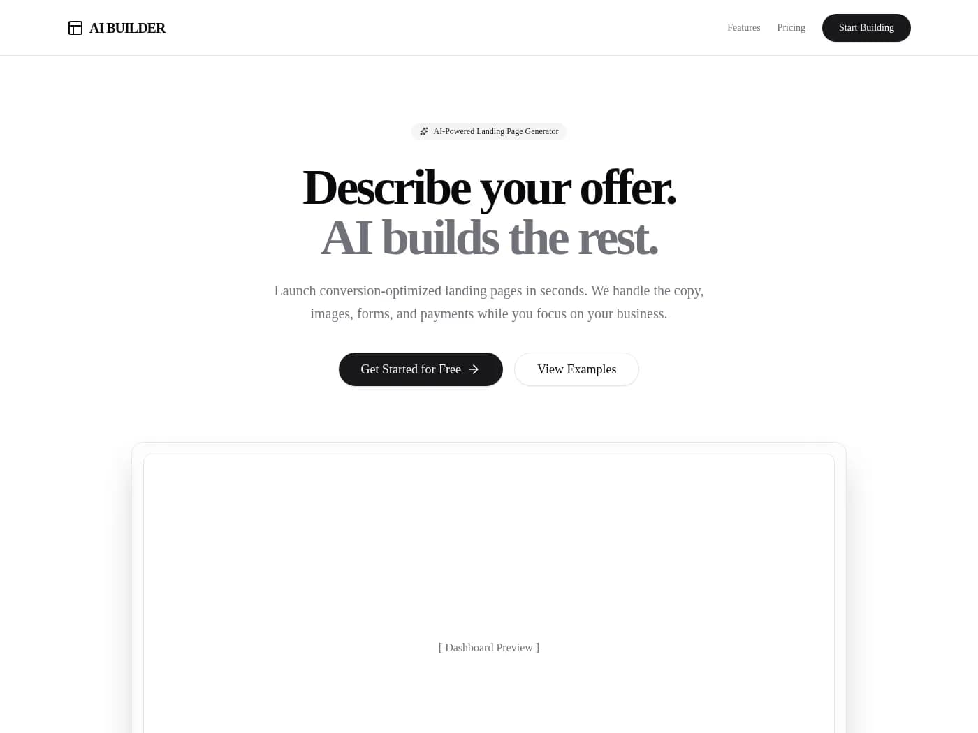 AI Landing Page Builder