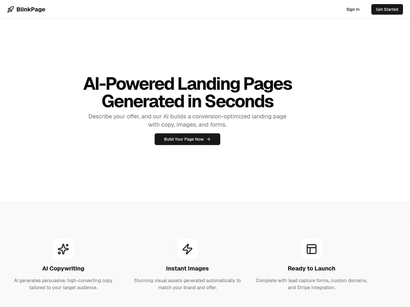 AI Landing Page Builder