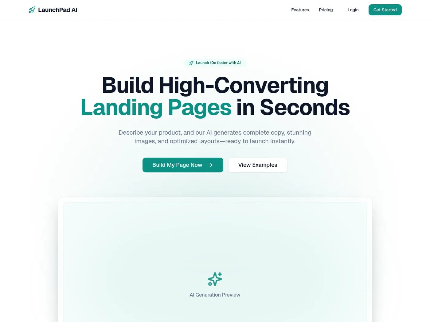 AI Landing Page Builder