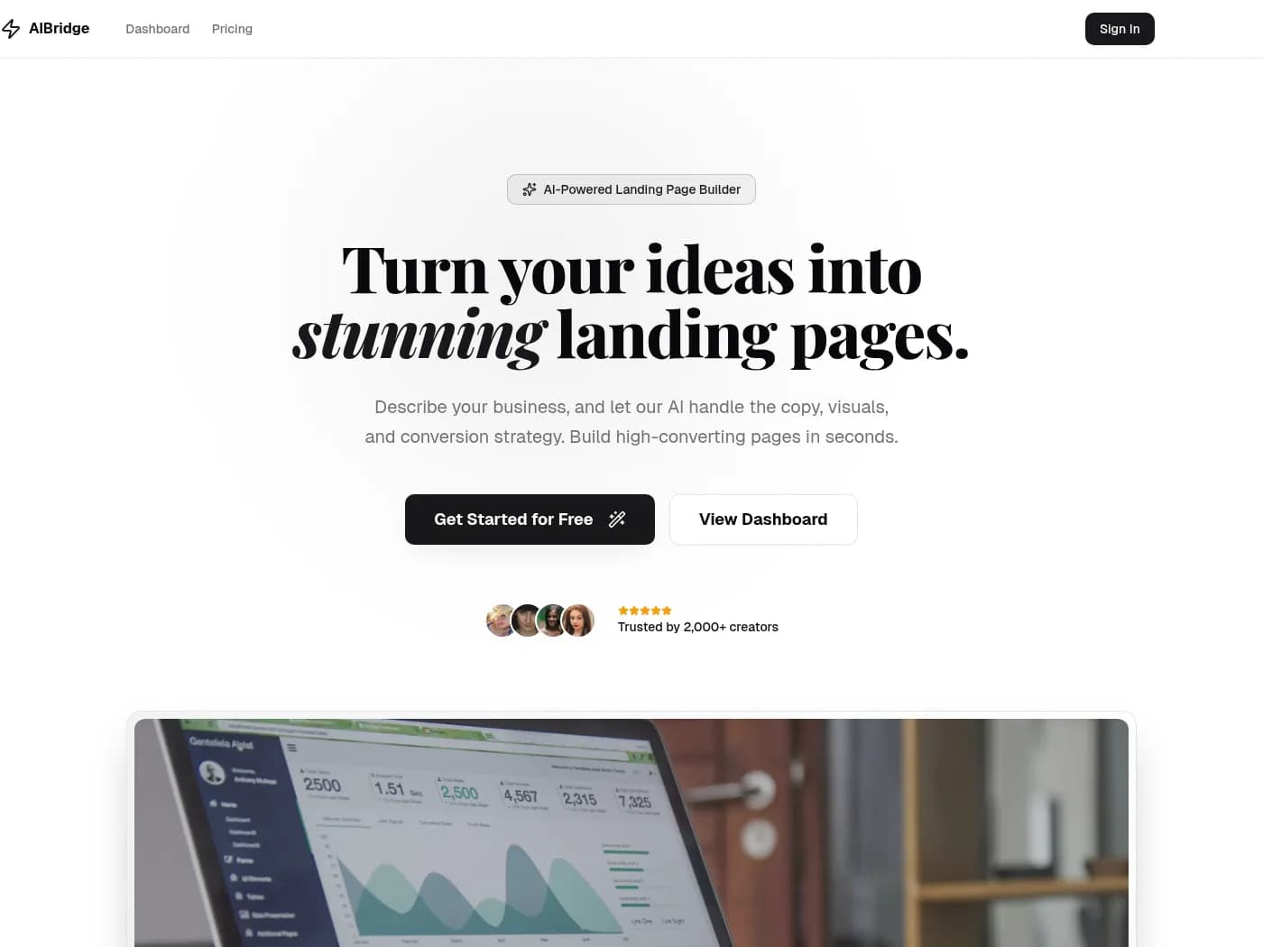 AIBridge Landing Builder