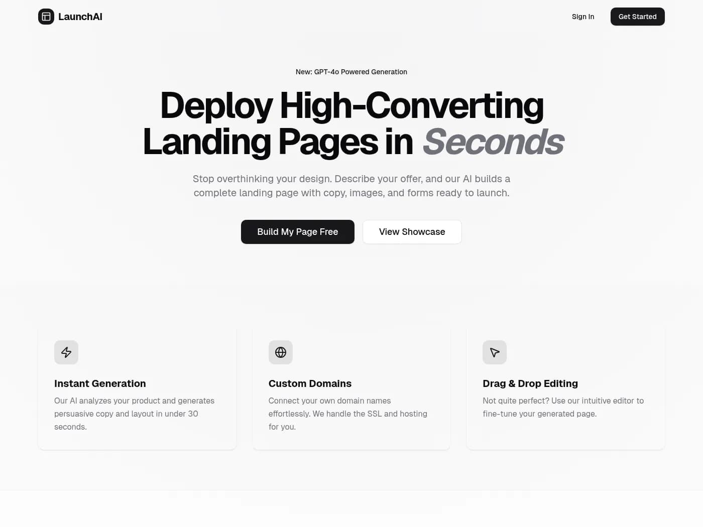 AI Landing Page Builder