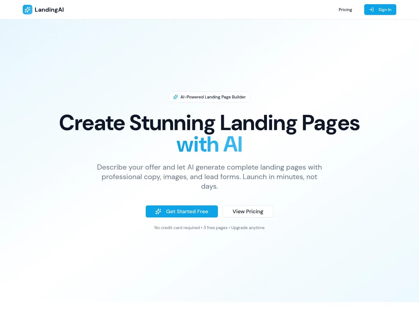 AI LandingPage Maker