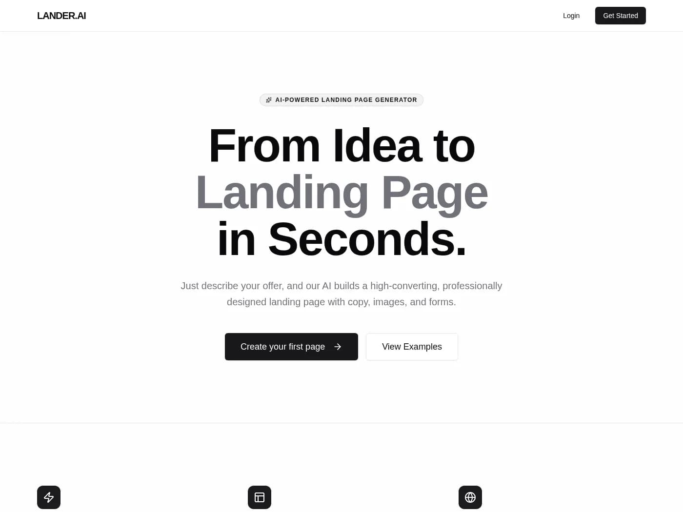 AI Landing Page Maker