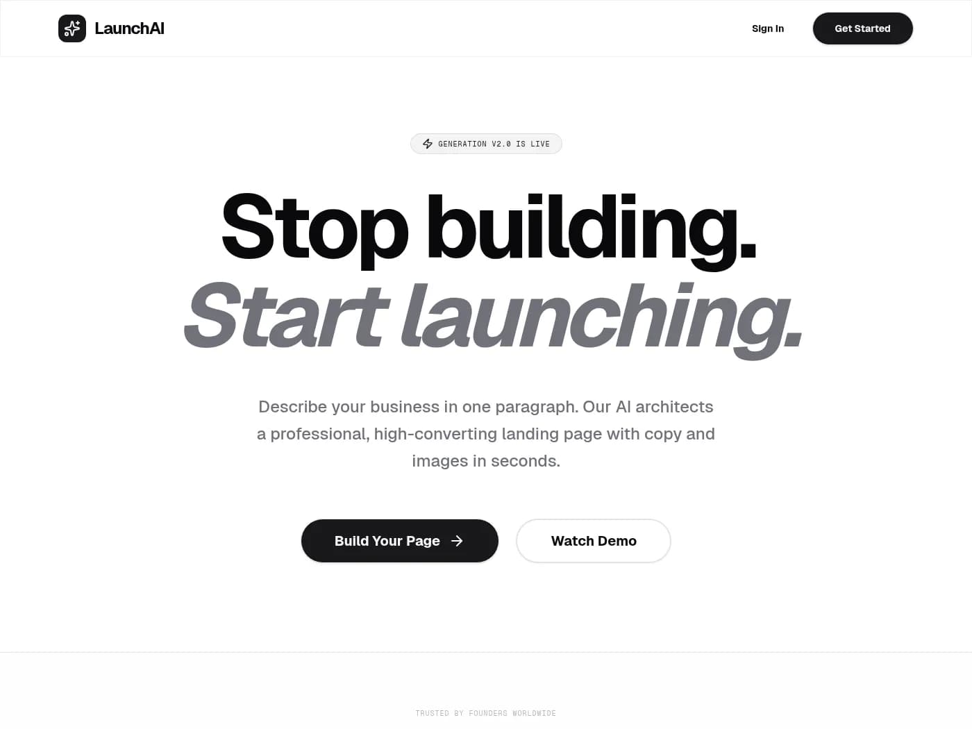 AI Landing Page Maker