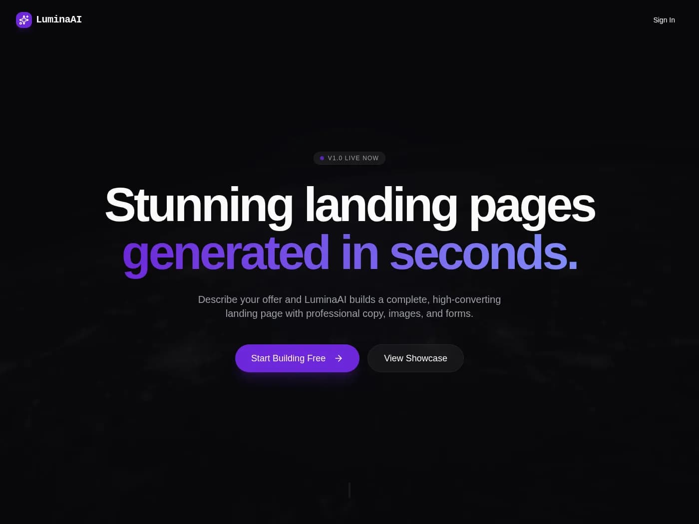 AI Landing Page Builder