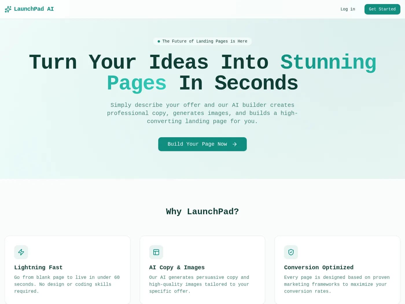 AI Landing Page Builder