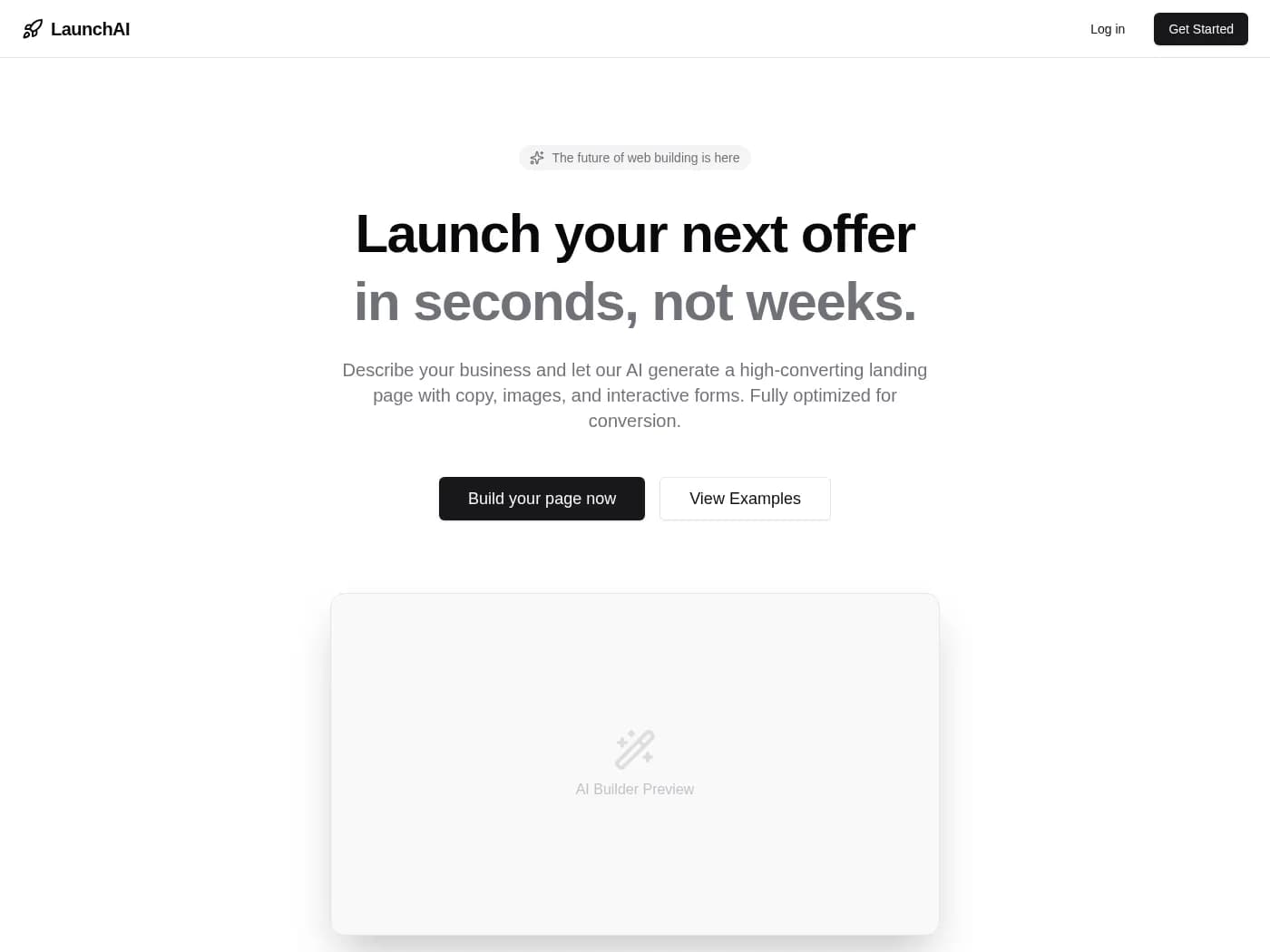 AI Landing Page Builder