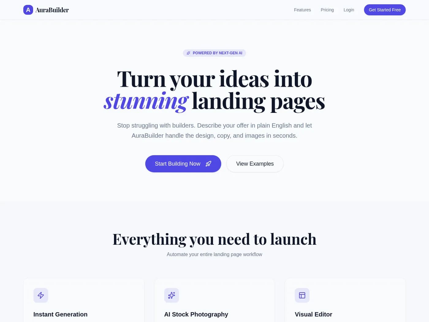 AI Landing Page Maker
