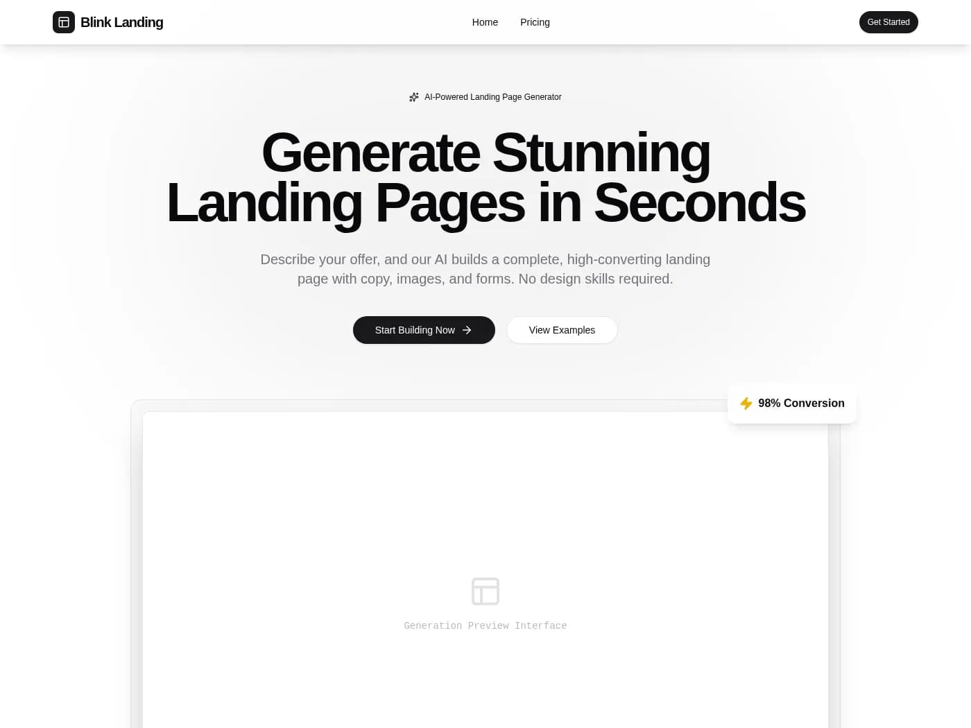 AI Landing Page Builder