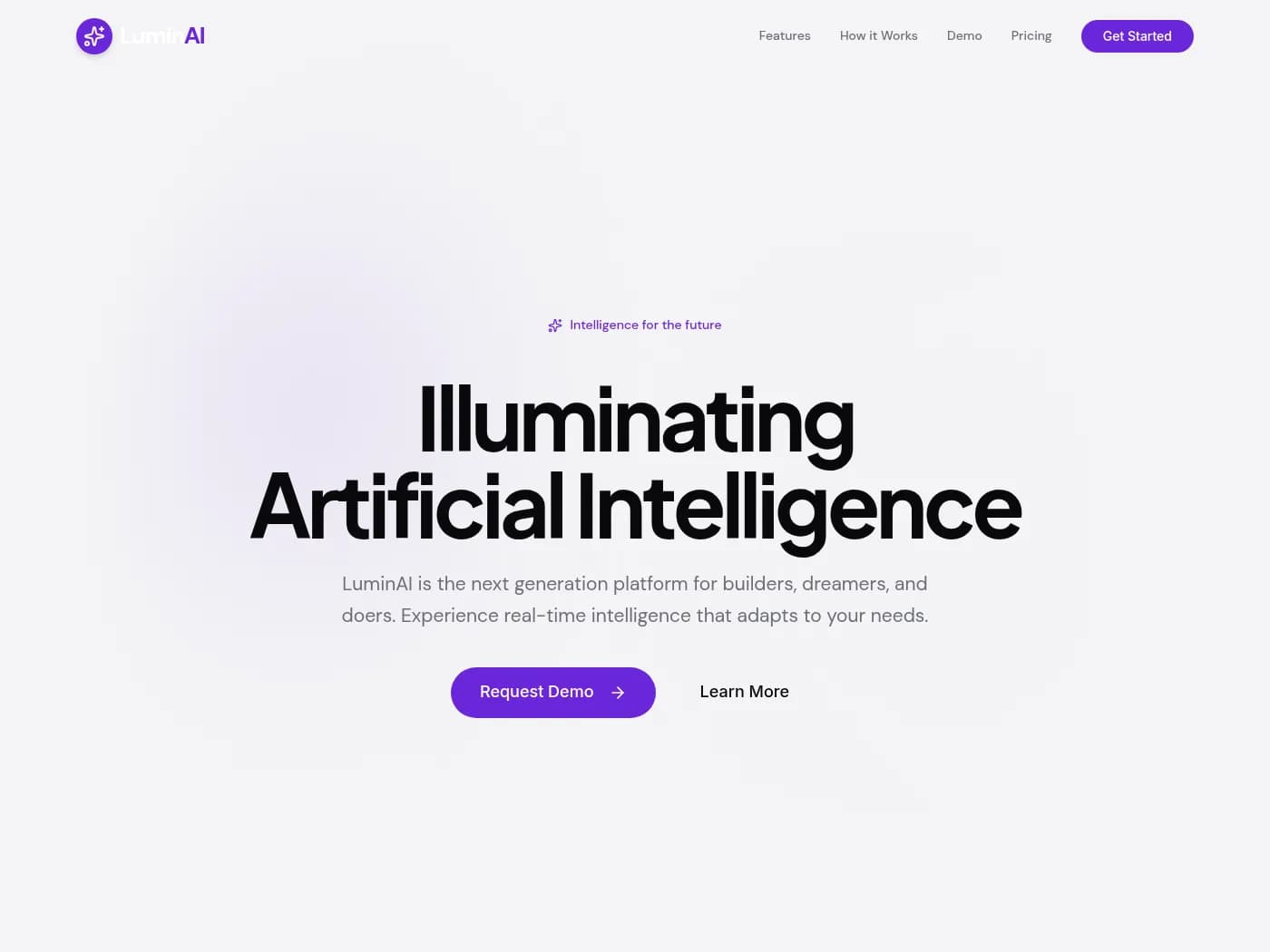 LuminAI Landing