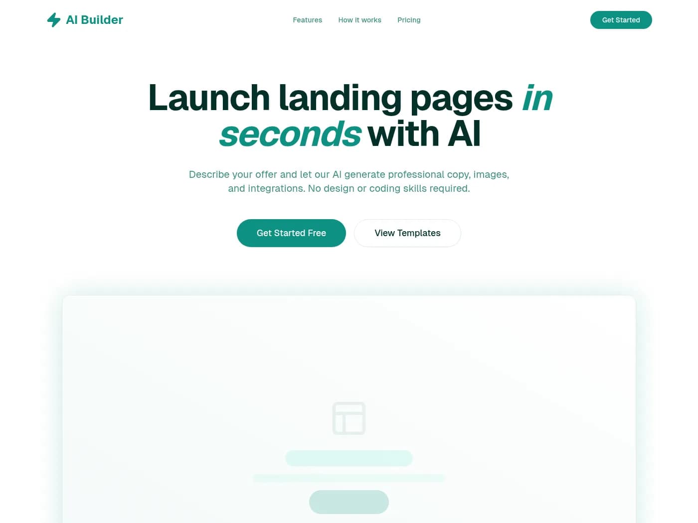 AI Landing Page Builder