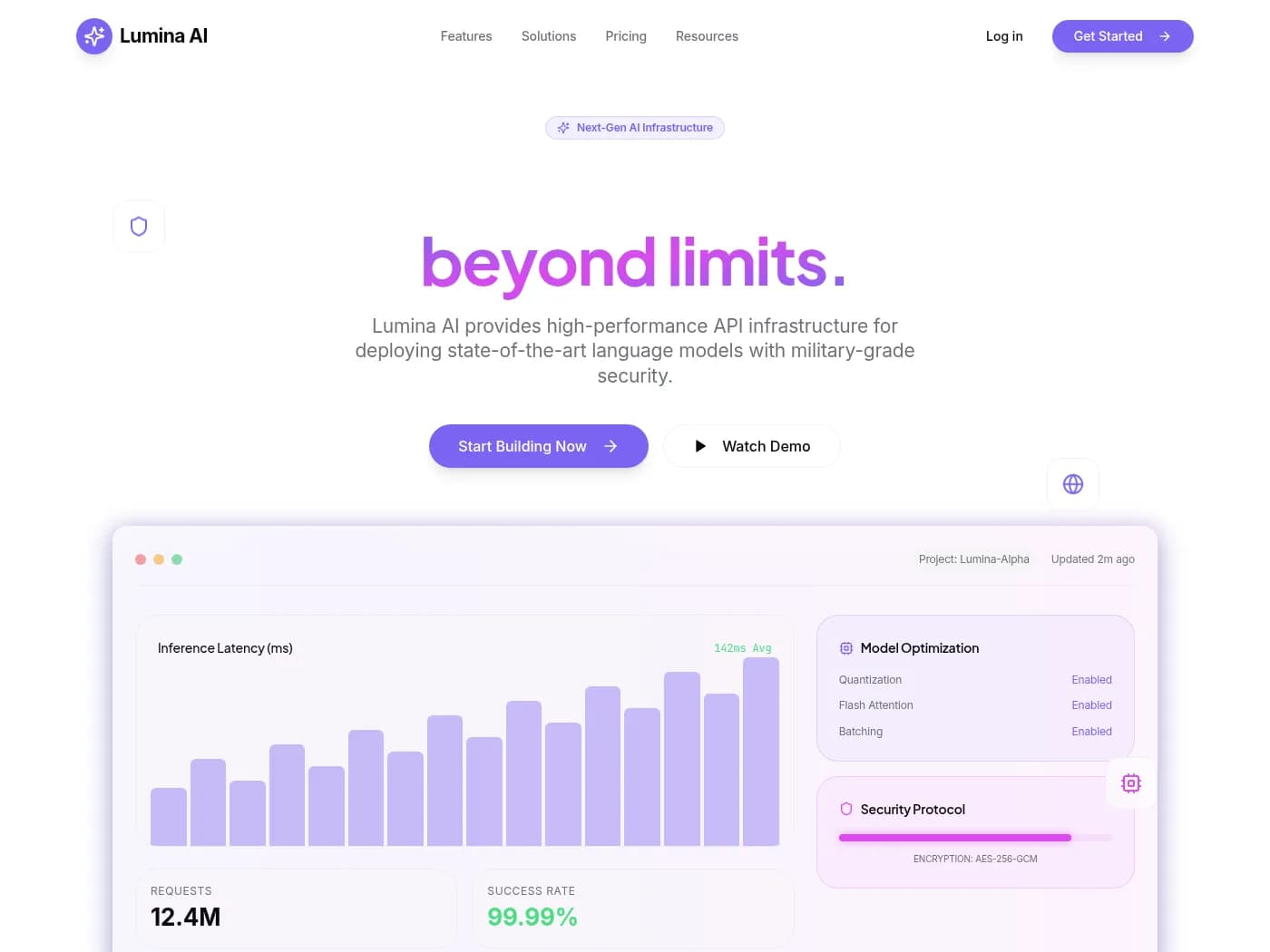 AI Startup Landing Page