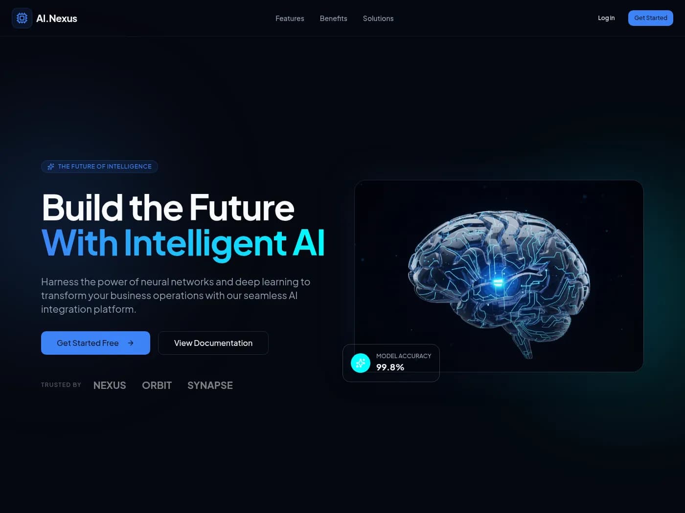 AI Simple Landing Page