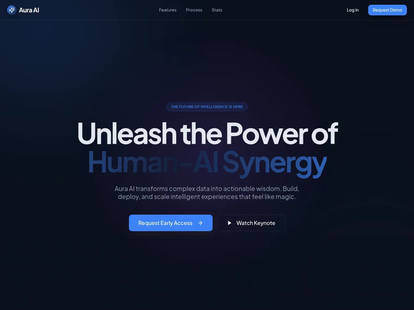 AI Startup Landing Page