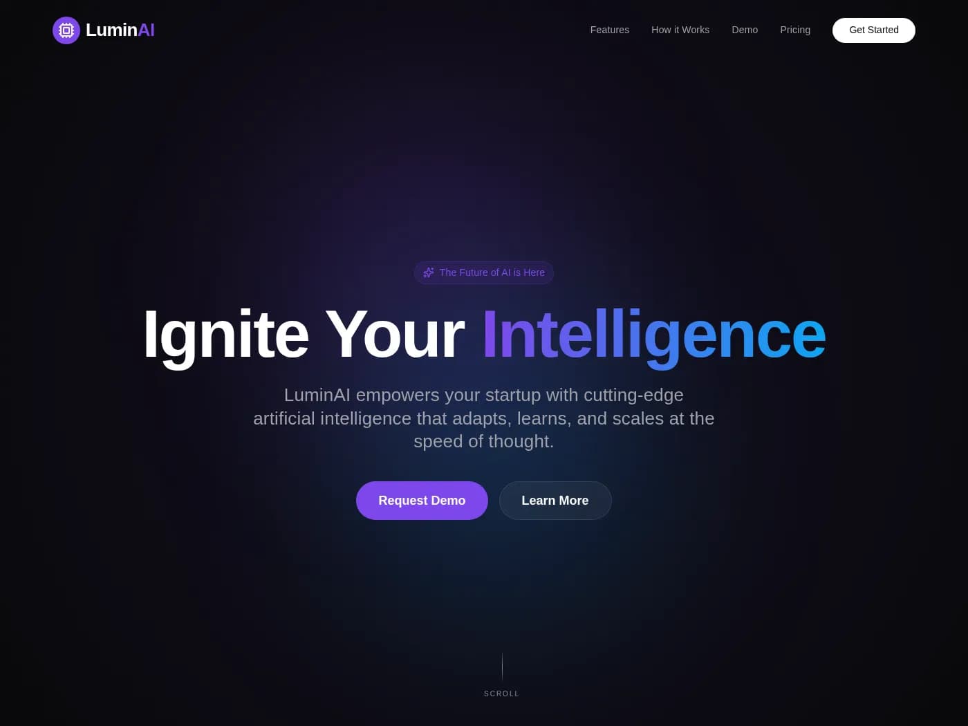 LuminAI Landing Page