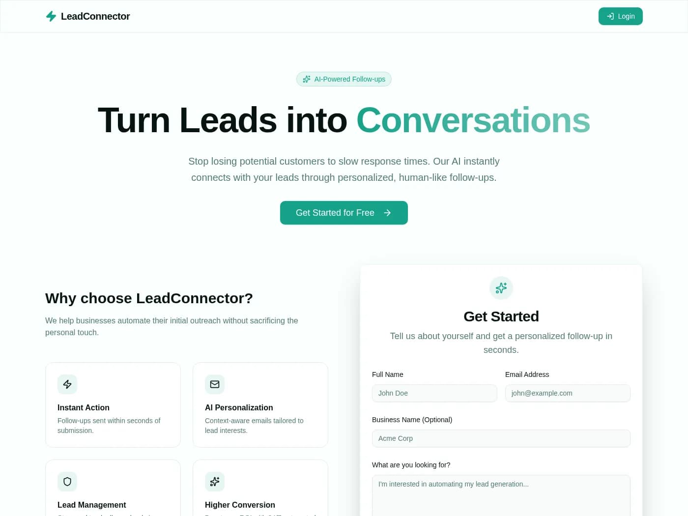 AI Lead Connector