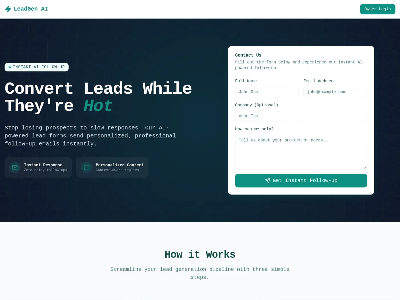 LeadGen AI Followup