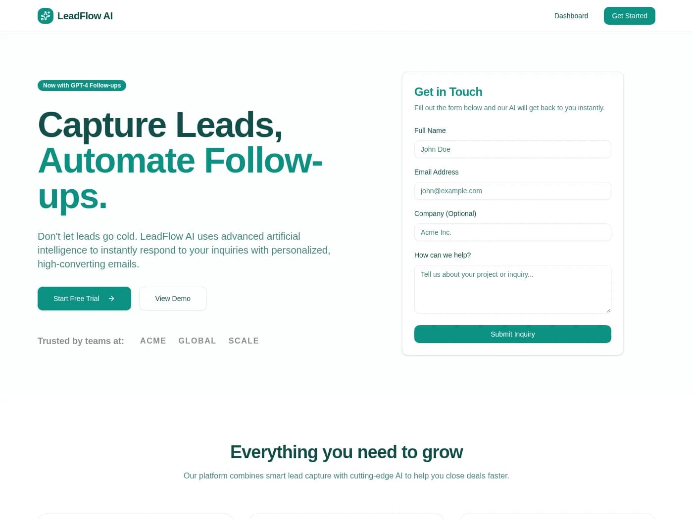 AI Lead Form Automator