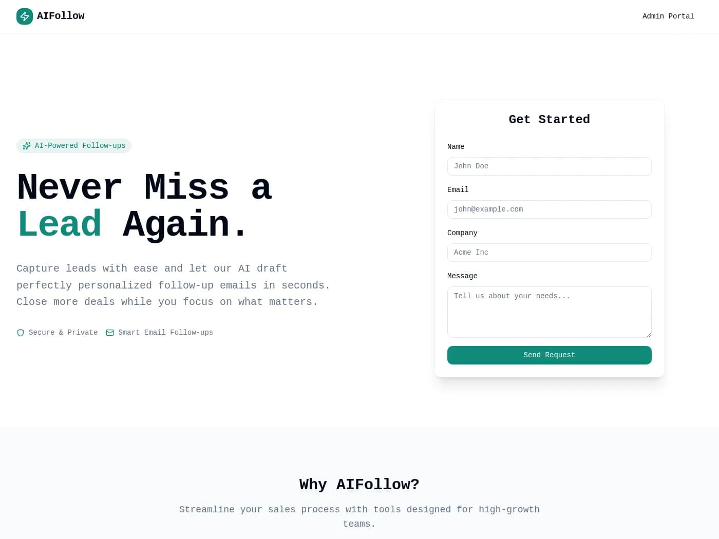 AIFollow Form