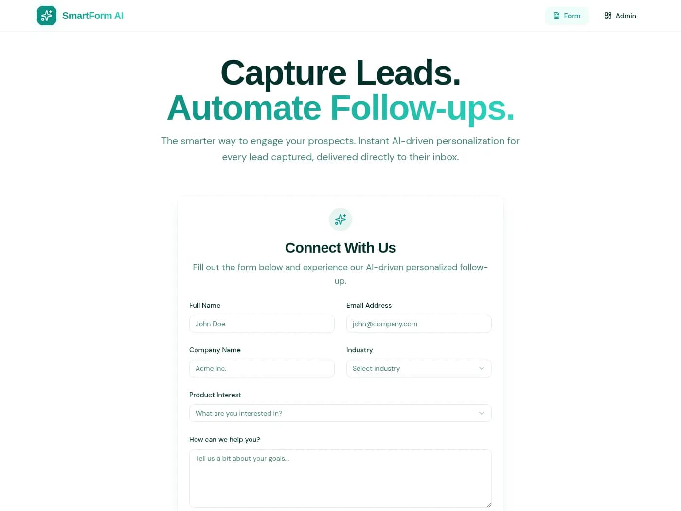 Smart Lead Form