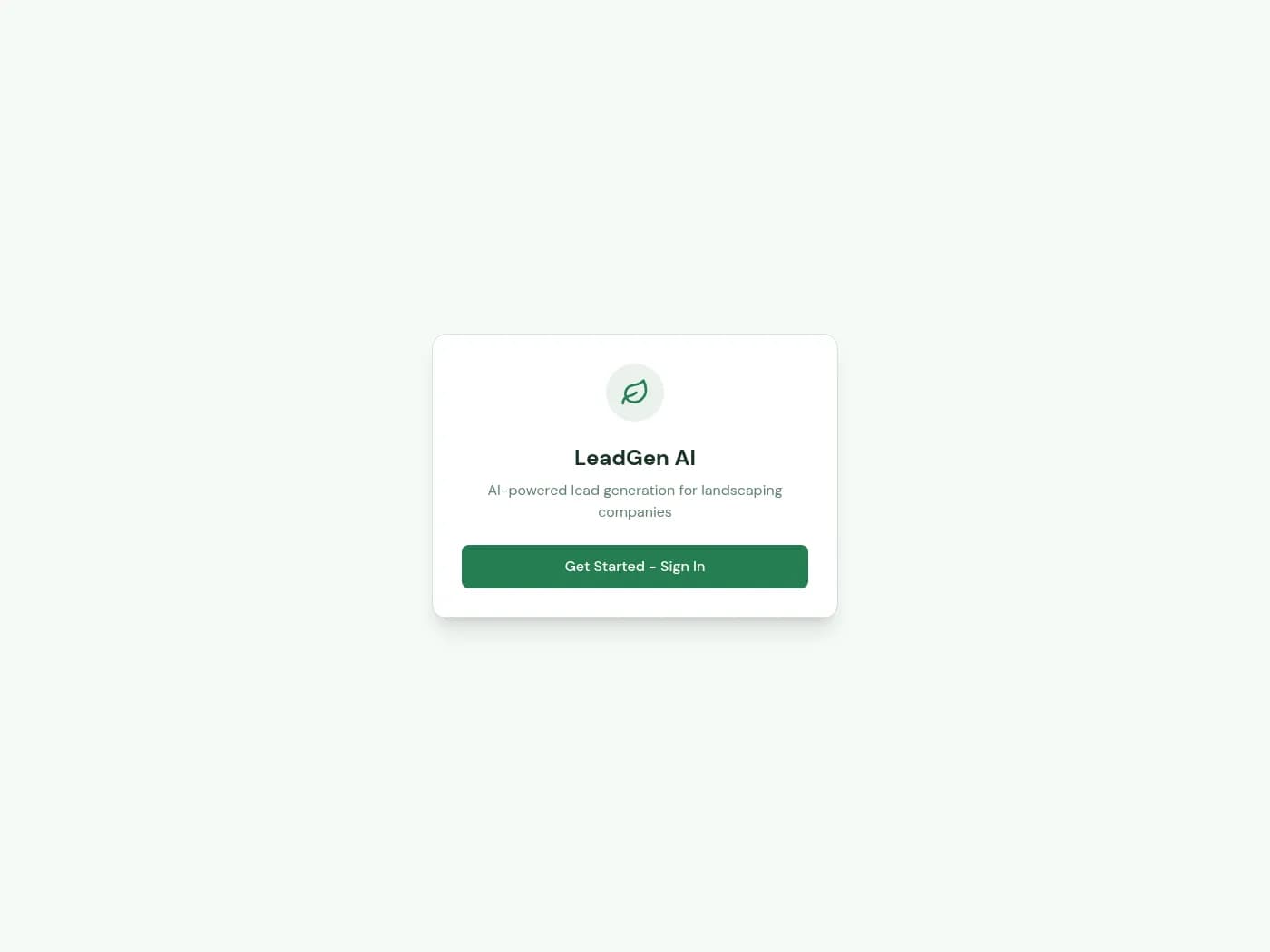 LeadGen AI for Landscapers