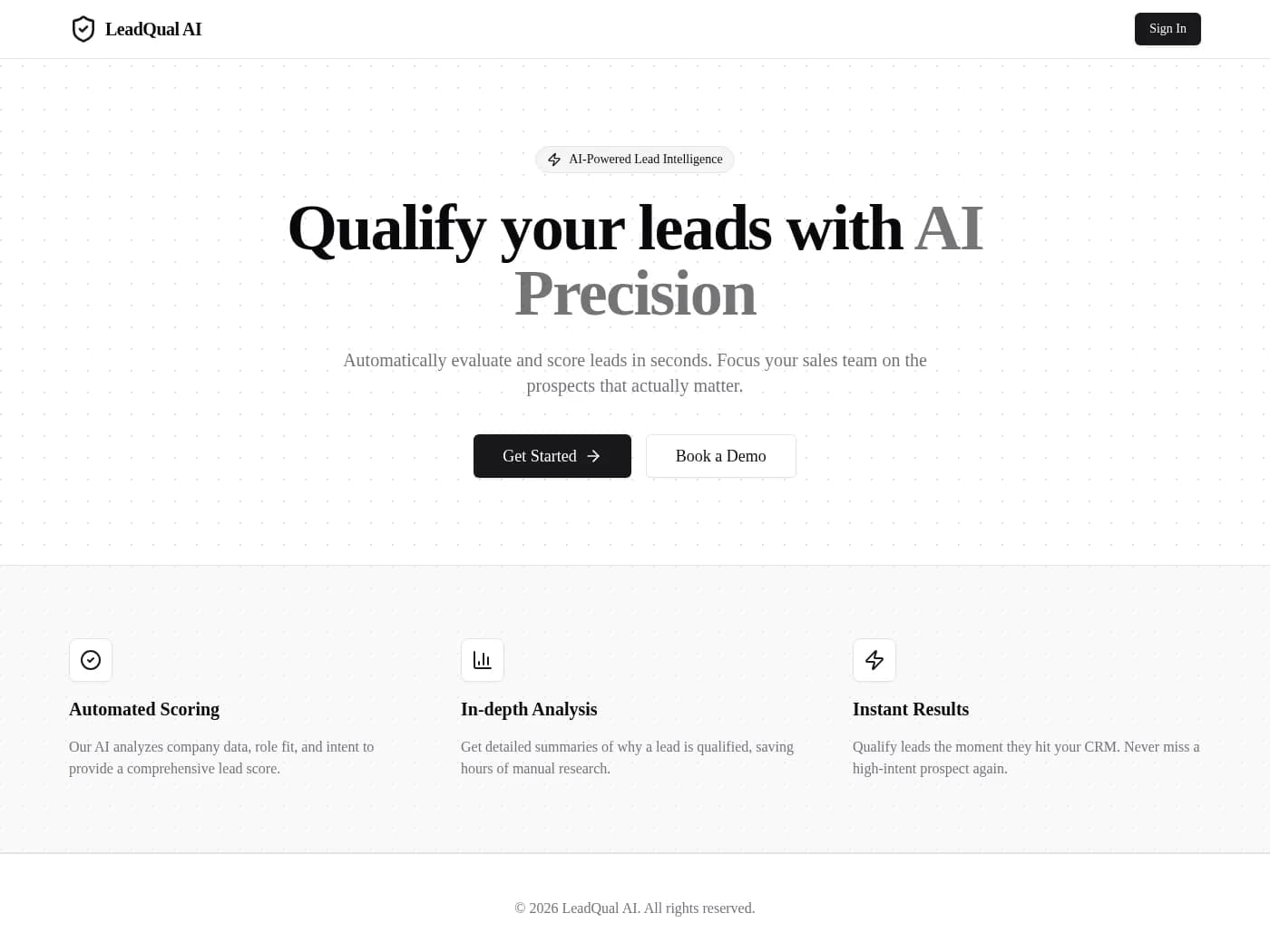 LeadQual AI Tool