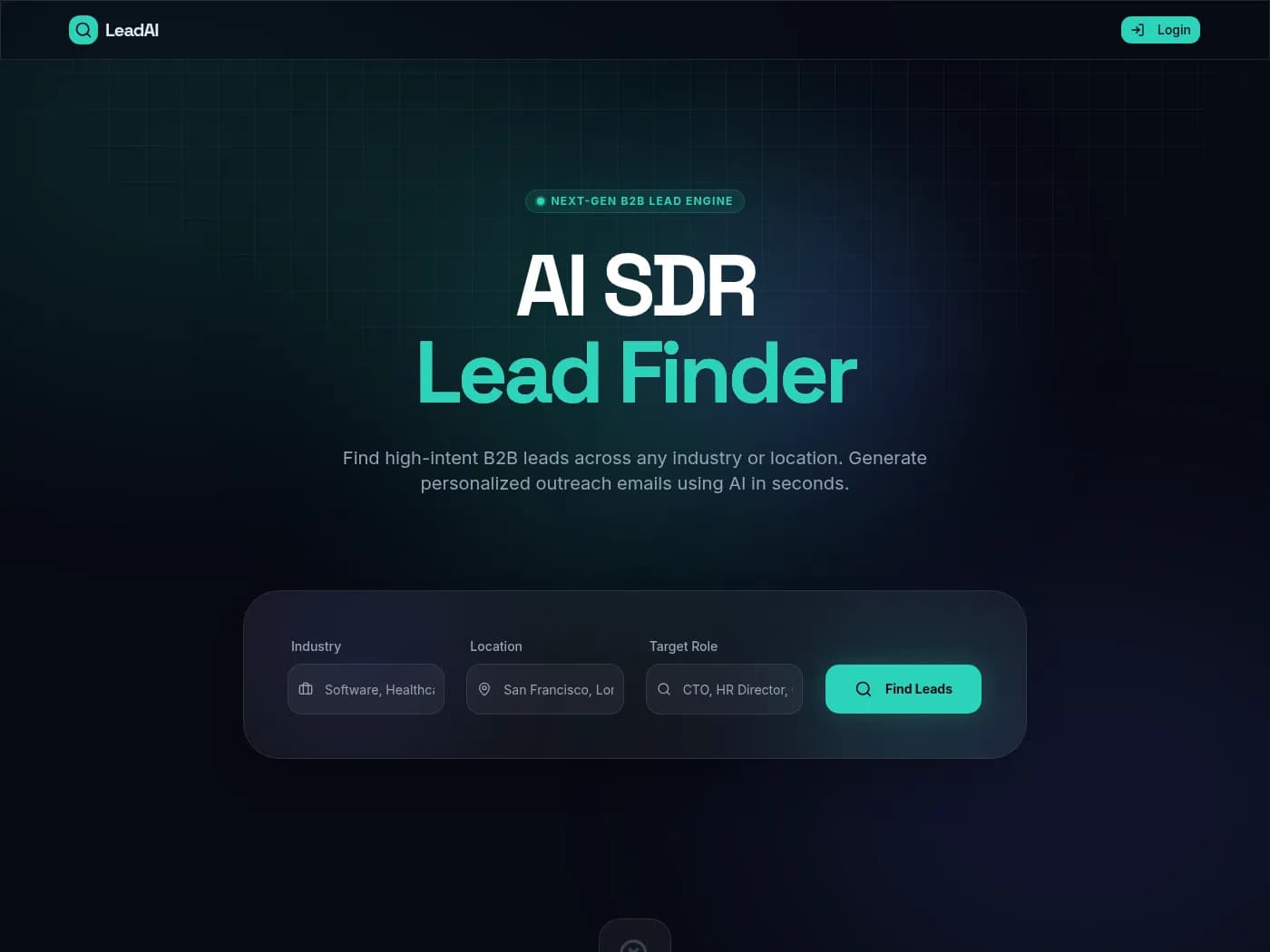 LeadAI SDR Dashboard