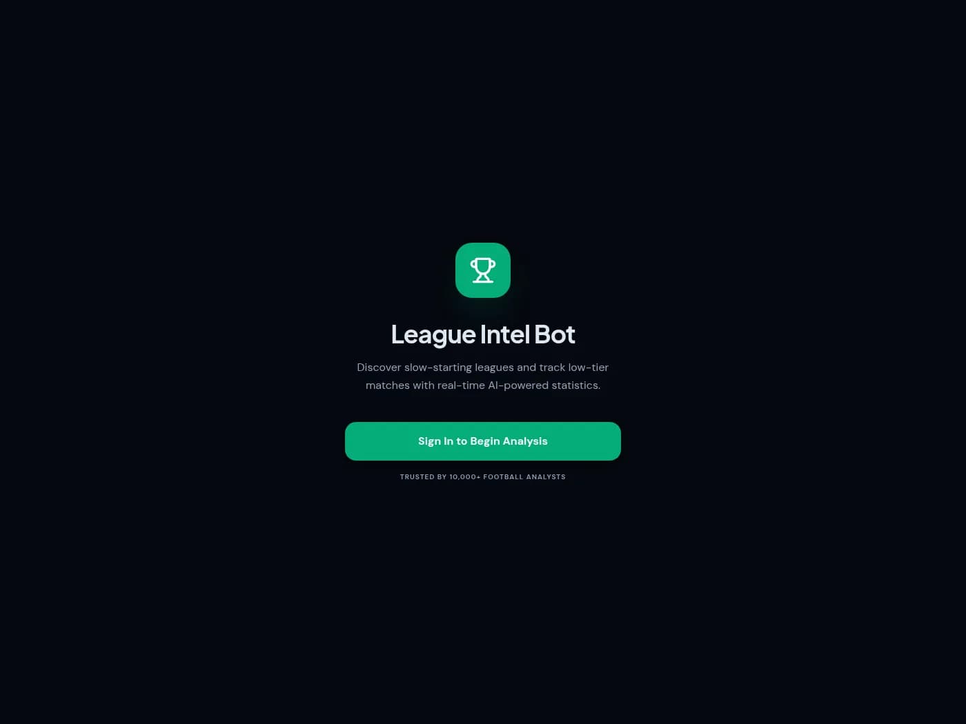 League Slow Starters AI Bot