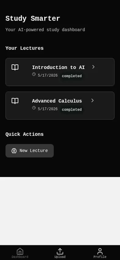 AI Lecture Study App