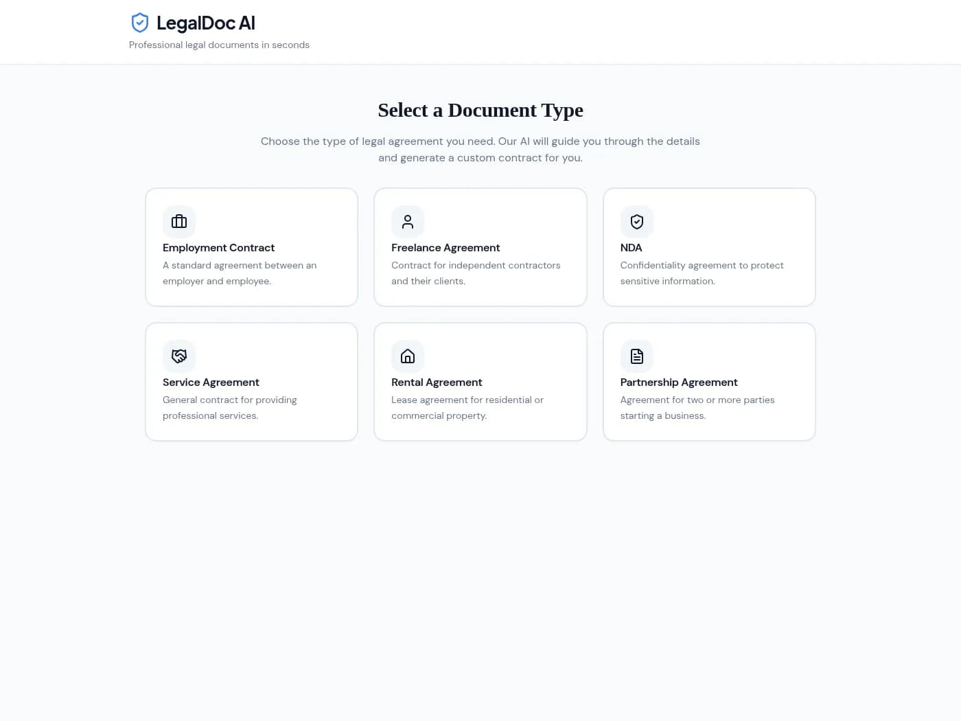 LegalDoc AI Builder