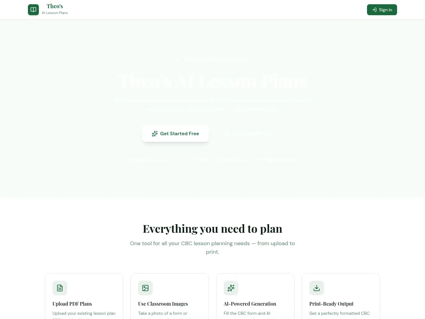 Theo's AI Lesson Plans